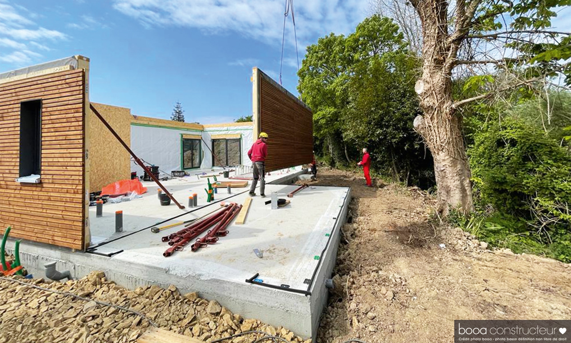 Nouvelle booa posée dans le Morbihan - maisons booa Languidic