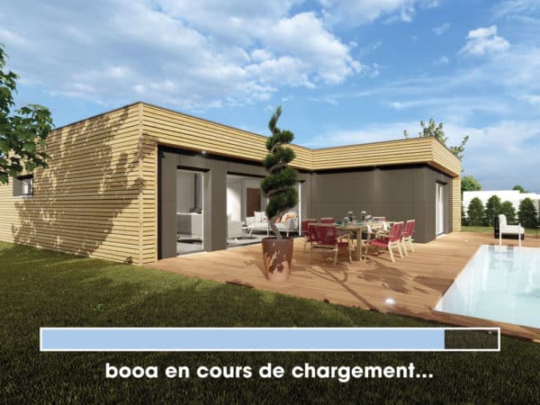 Une maison booa au bord de l'océan